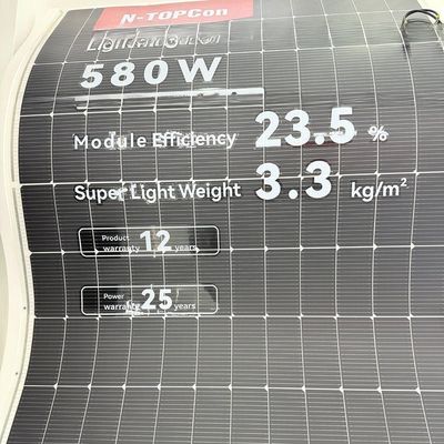 580 W Portable Flexible Soft Solar Power System Hybrid Inverter BIPV ...